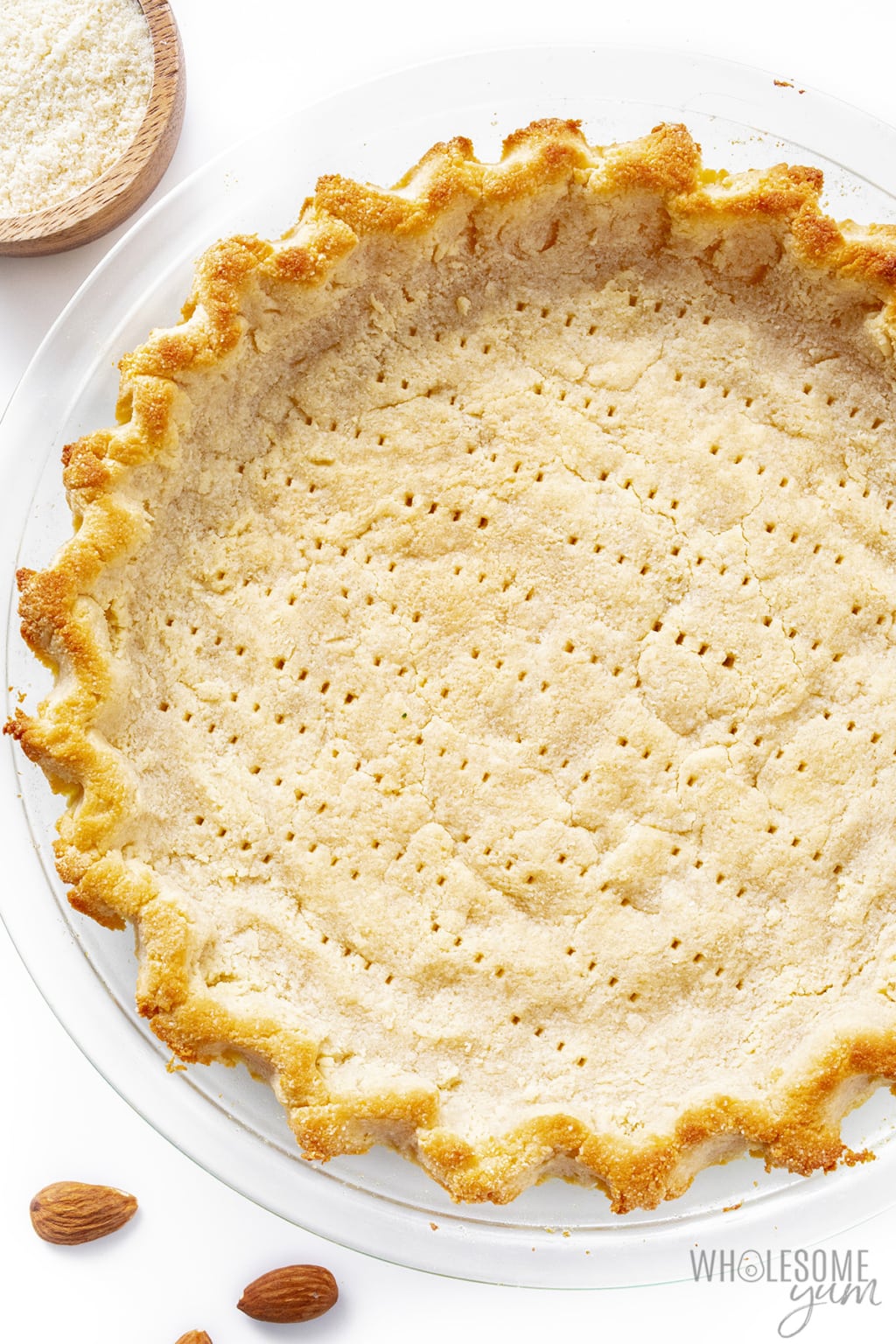 Keto Almond Flour Pie Crust (5 Ingredients!) - Wholesome Yum