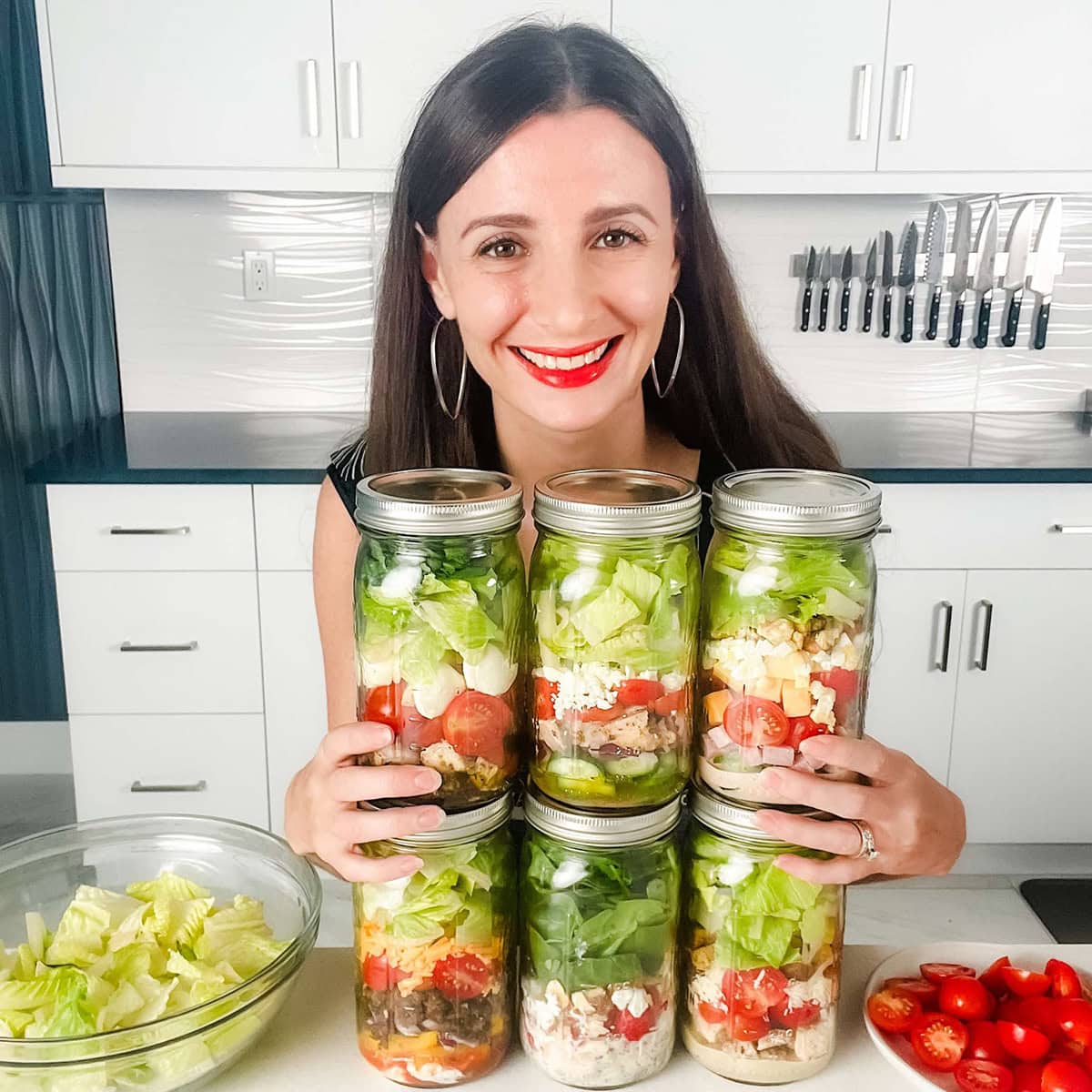 Mason Jar Salad (6 Easy Recipes) - Wholesome Yum