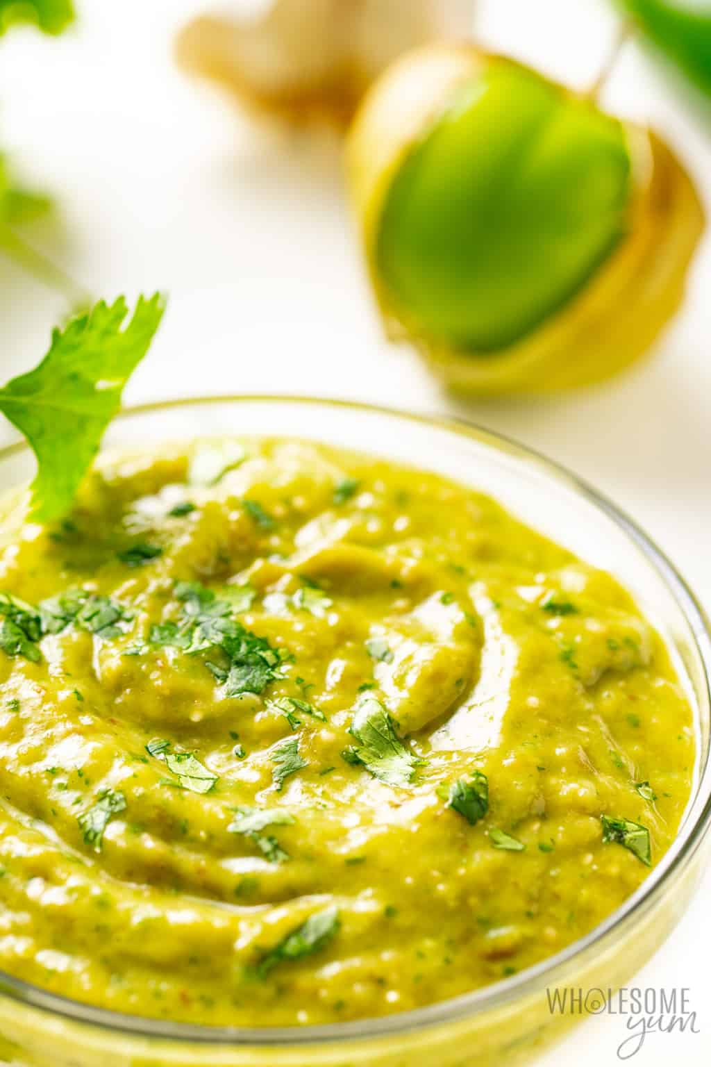 Avocado Salsa Verde - Wholesome Yum