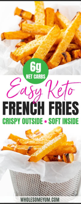 Keto French Fries (Rutabaga Fries) - Wholesome Yum