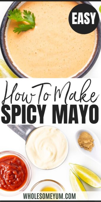 Spicy Mayo Recipe (5 Minutes) - Wholesome Yum
