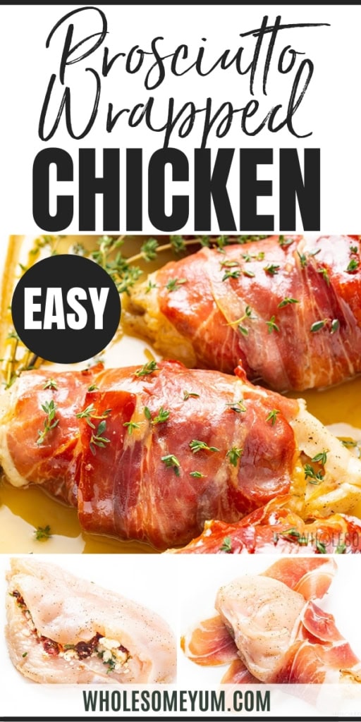 Prosciutto Wrapped Chicken Breast Recipe | Wholesome Yum