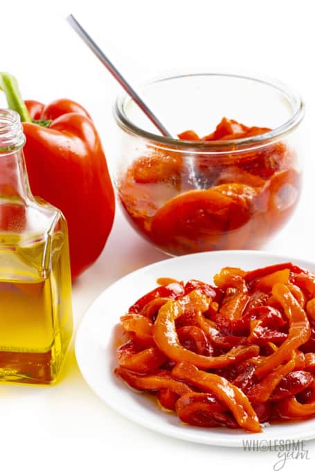 Roasted Red Peppers (Easy!) - Wholesome Yum