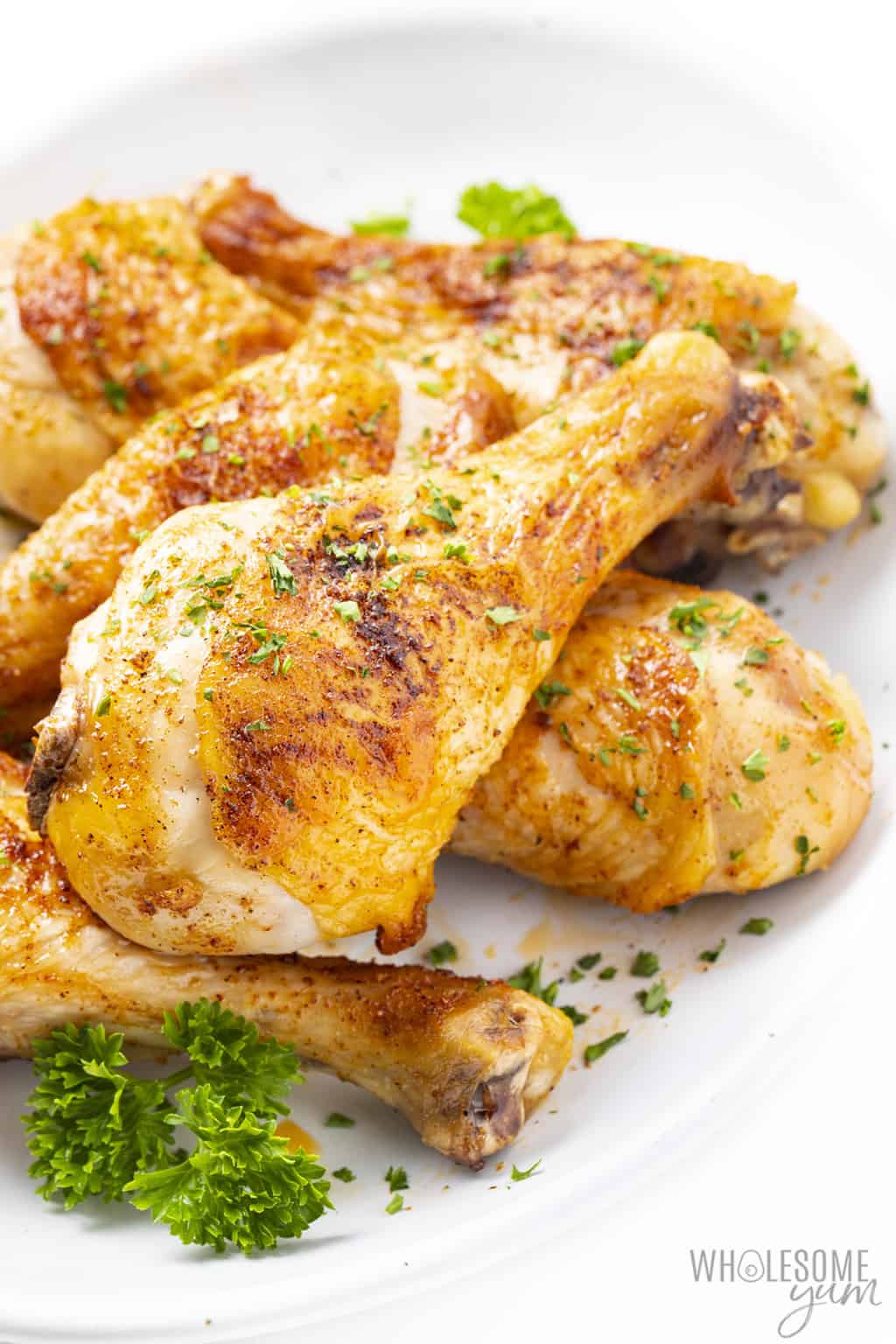 Baked Chicken Legs (Crispy, Easy Recipe) - Wholesome Yum