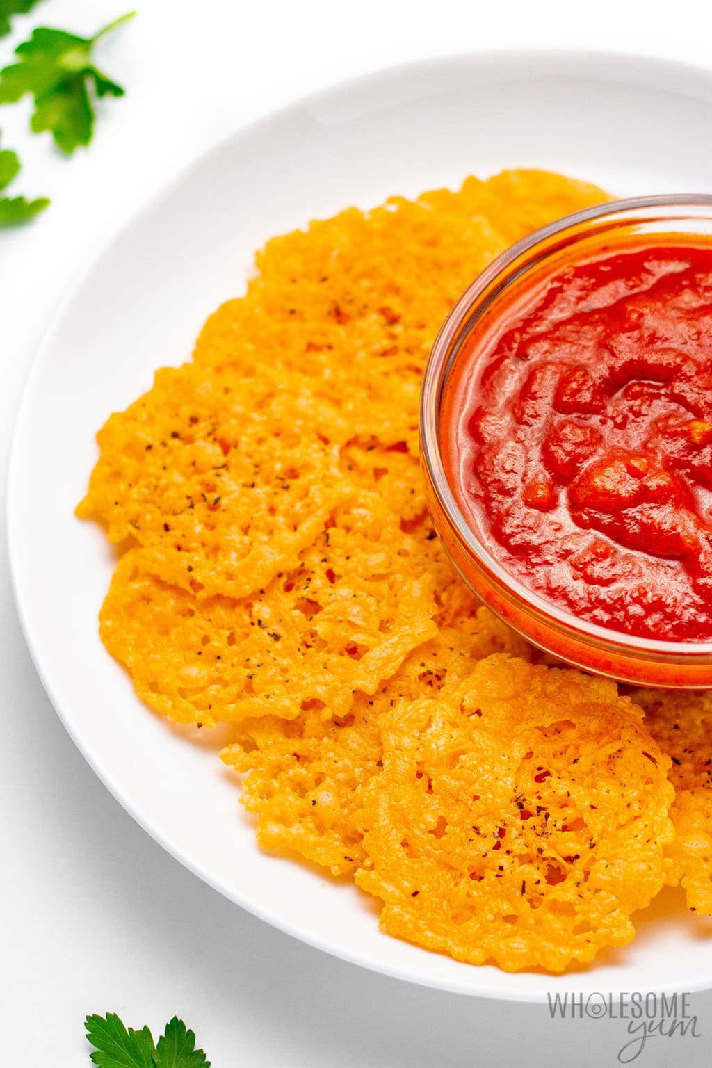 Baked Cheese Crisps (Plain + Flavors) - Wholesome Yum