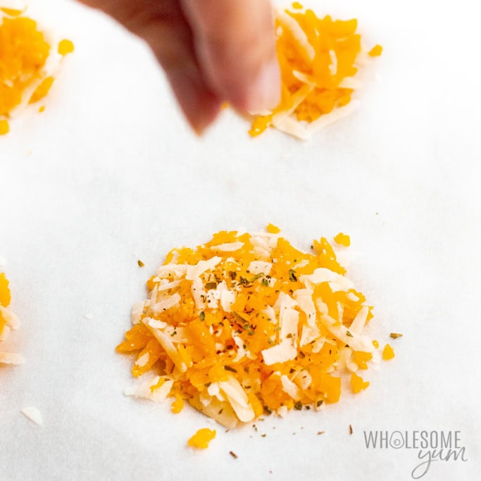 Baked Cheese Crisps (Plain + Flavors) - Wholesome Yum