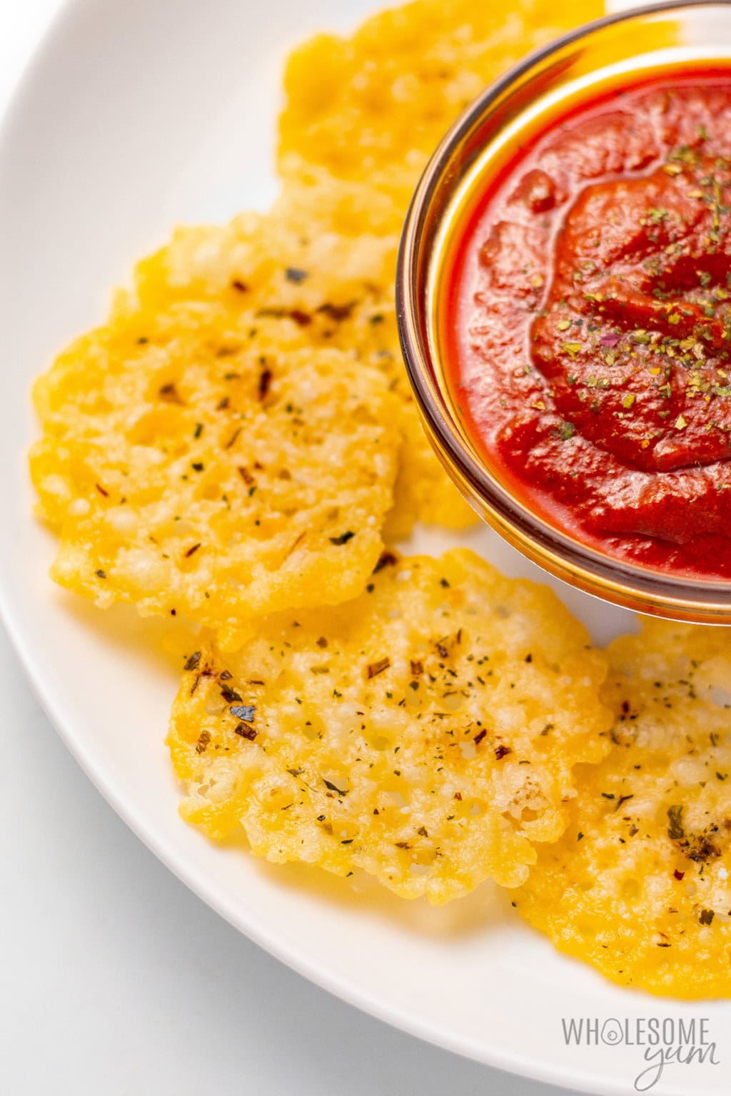 Baked Cheese Crisps (Plain + Flavors) - Wholesome Yum