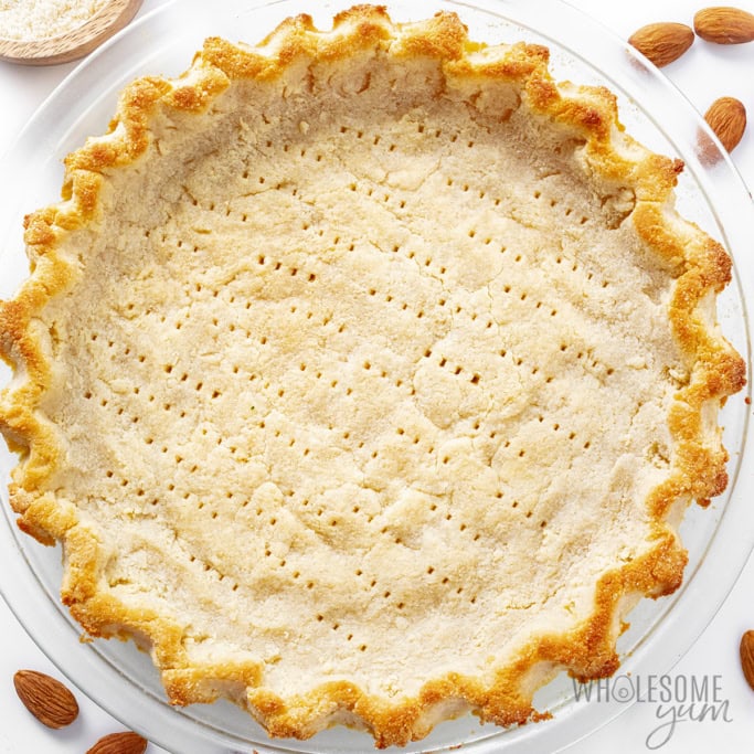 Almond Flour Pie Crust (Keto, 5 Ingredients) - Wholesome Yum