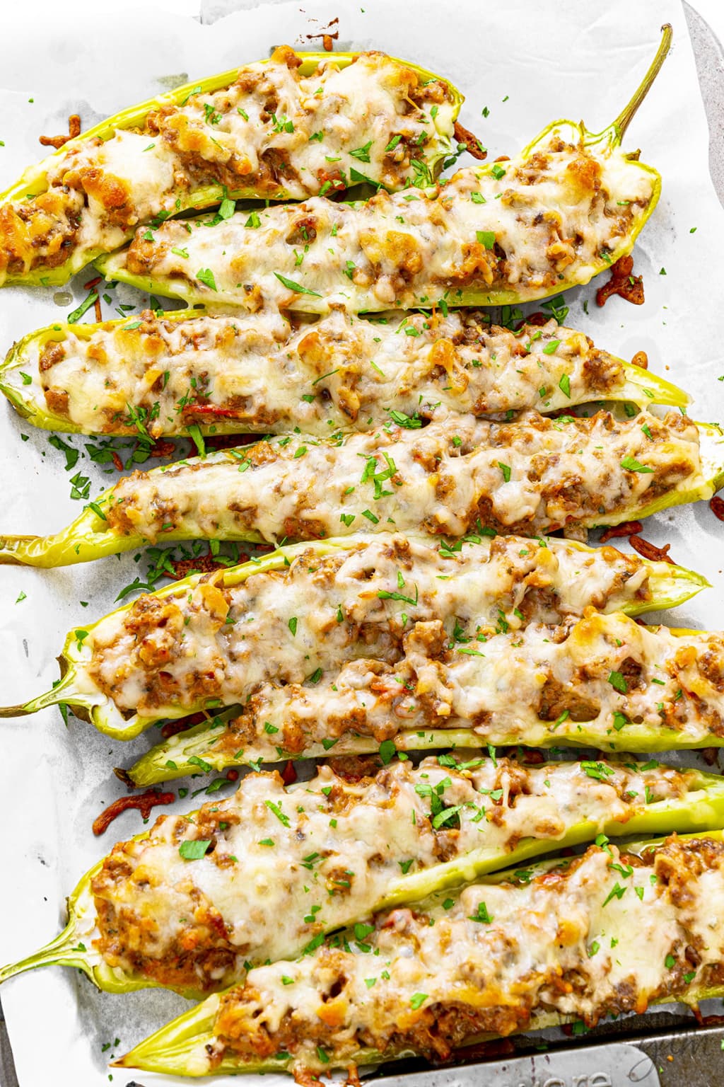 Stuffed Banana Peppers (Sausage & Cheese) - Wholesome Yum