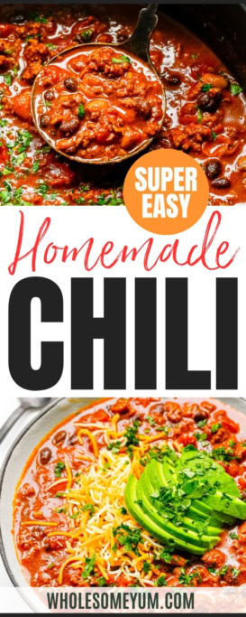 Easy Chili Recipe - Wholesome Yum
