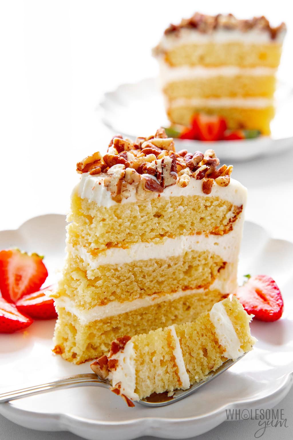 Keto Cake (Moist, Easy Recipe) - Wholesome Yum