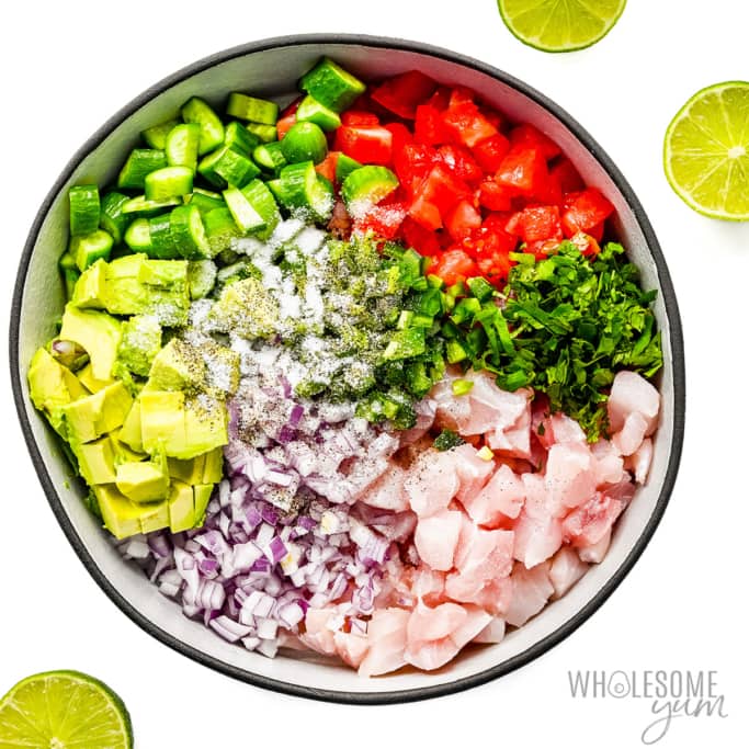 Ceviche Recipe (Fast & Flavorful!) - Wholesome Yum