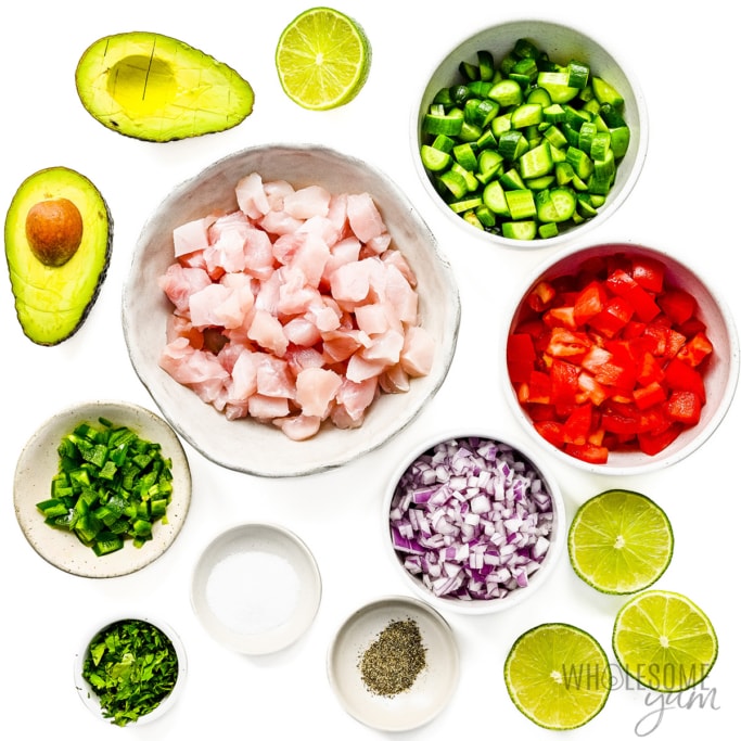 Ceviche Recipe (Fast & Flavorful!) - Wholesome Yum