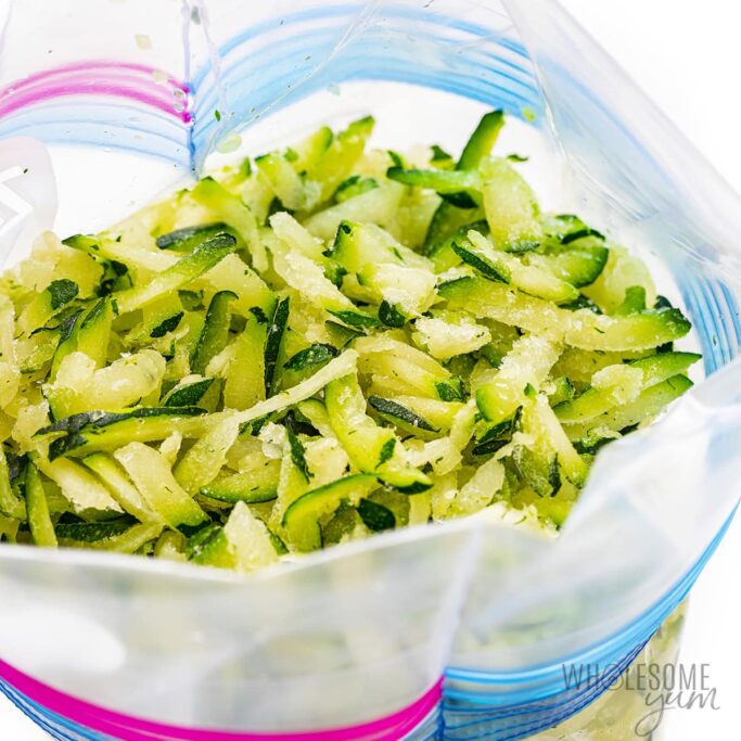 How To Freeze Zucchini - Wholesome Yum