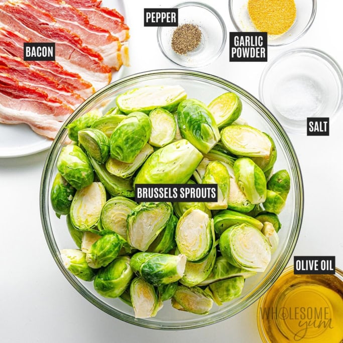 Brussels Sprouts With Bacon - Wholesome Yum