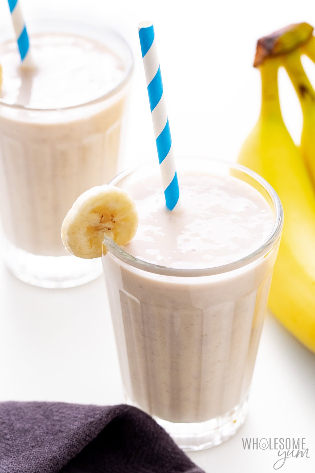 Banana Smoothie (5-Min Recipe) - Wholesome Yum