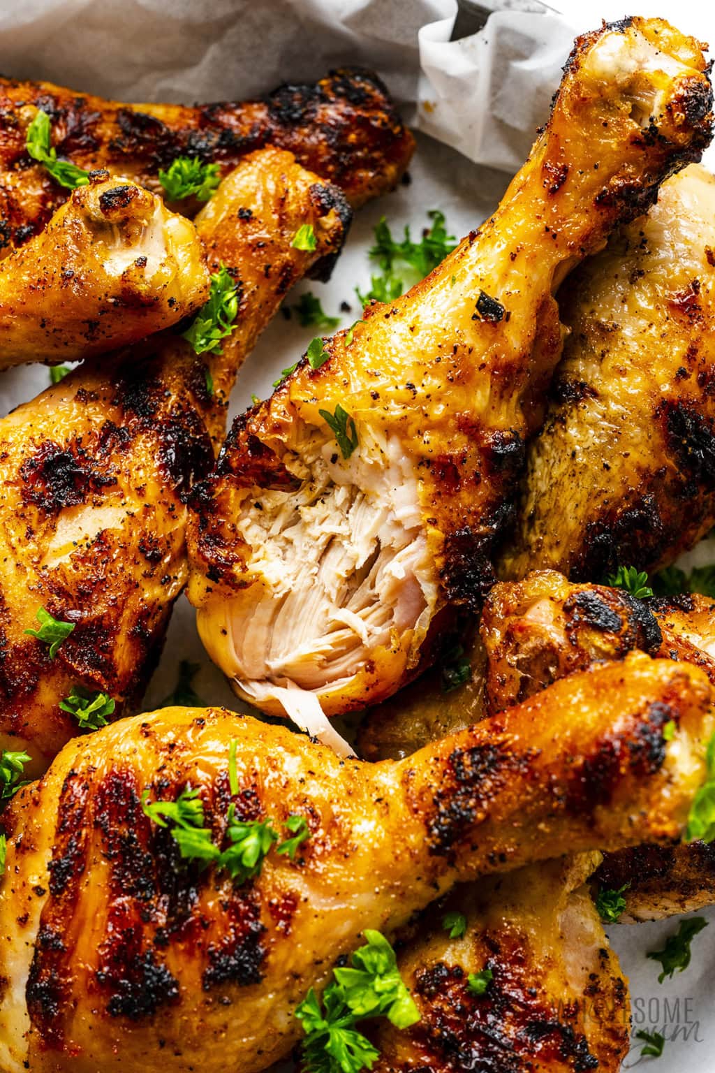 Grilled Chicken Legs - Wholesome Yum