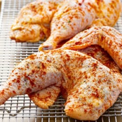 Roasted Half Chicken (Crispy, Juicy Recipe) - Wholesome Yum