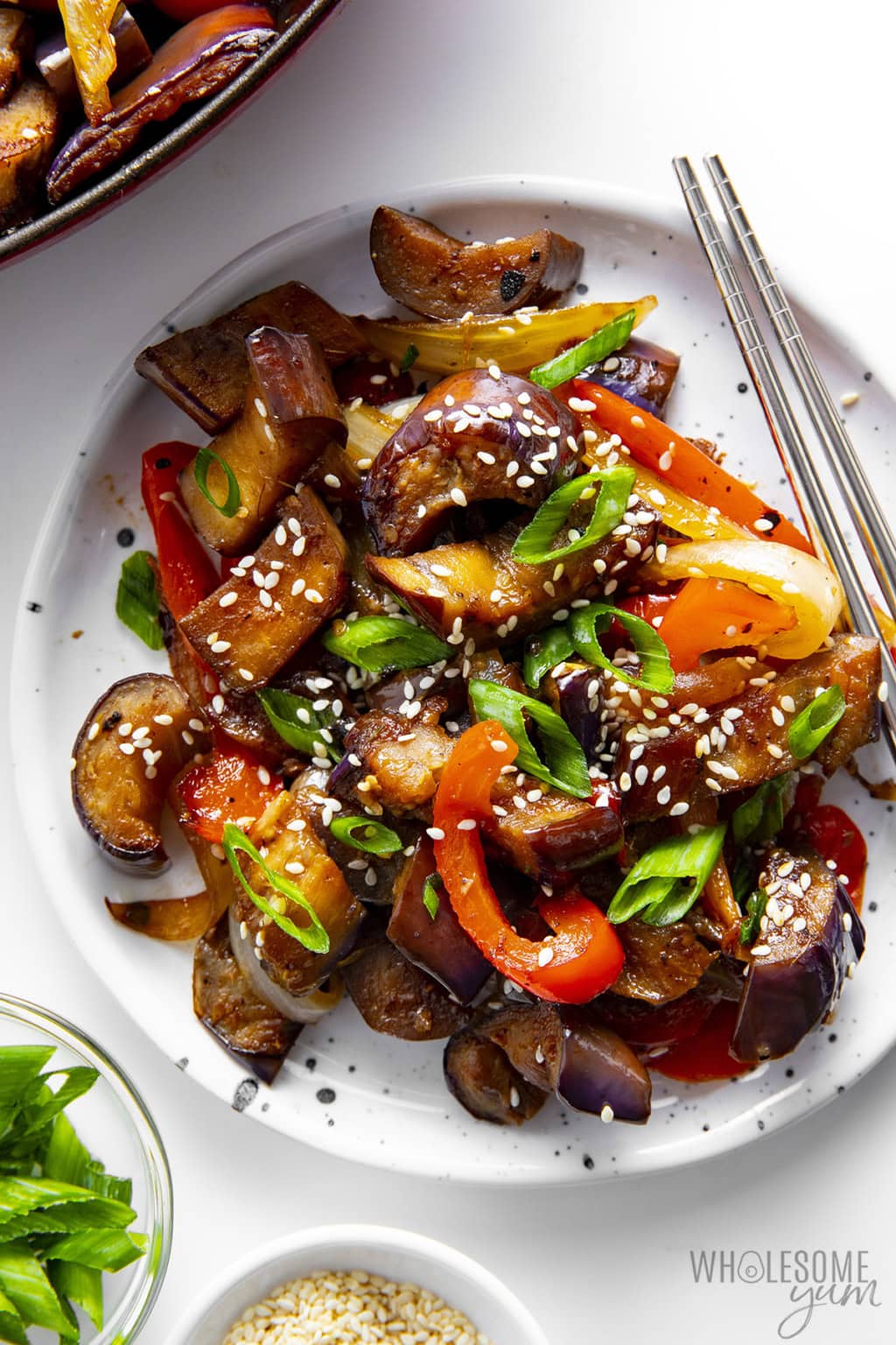 Chinese Eggplant Stir Fry - Wholesome Yum