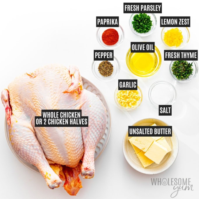 Roasted Half Chicken (Crispy, Juicy Recipe) - Wholesome Yum