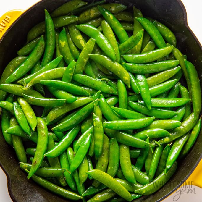 Sugar Snap Peas (With Herb Pesto) - Wholesome Yum