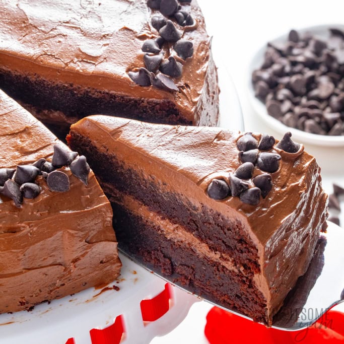 Healthy Chocolate Cake - Wholesome Yum