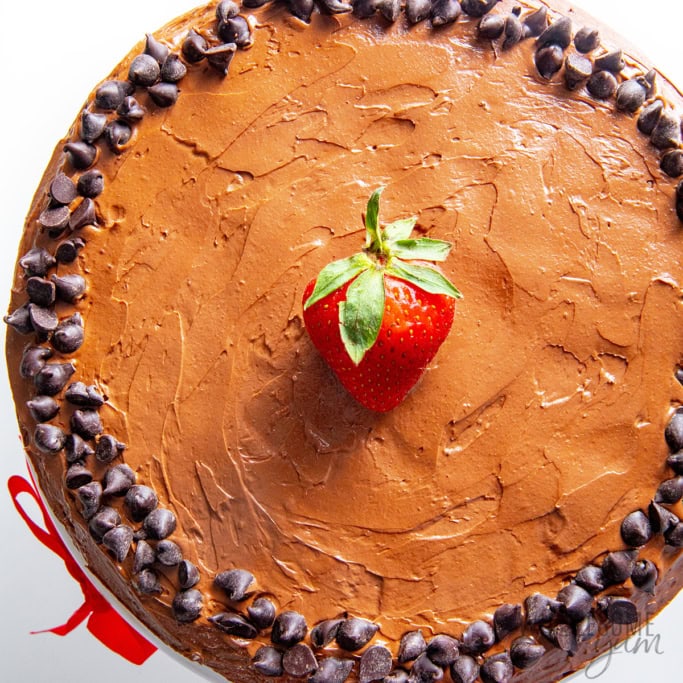 Healthy Chocolate Cake - Wholesome Yum