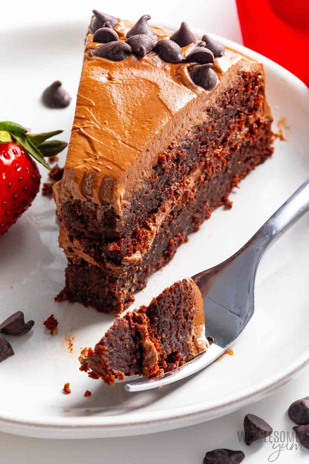 Healthy Chocolate Cake - Wholesome Yum
