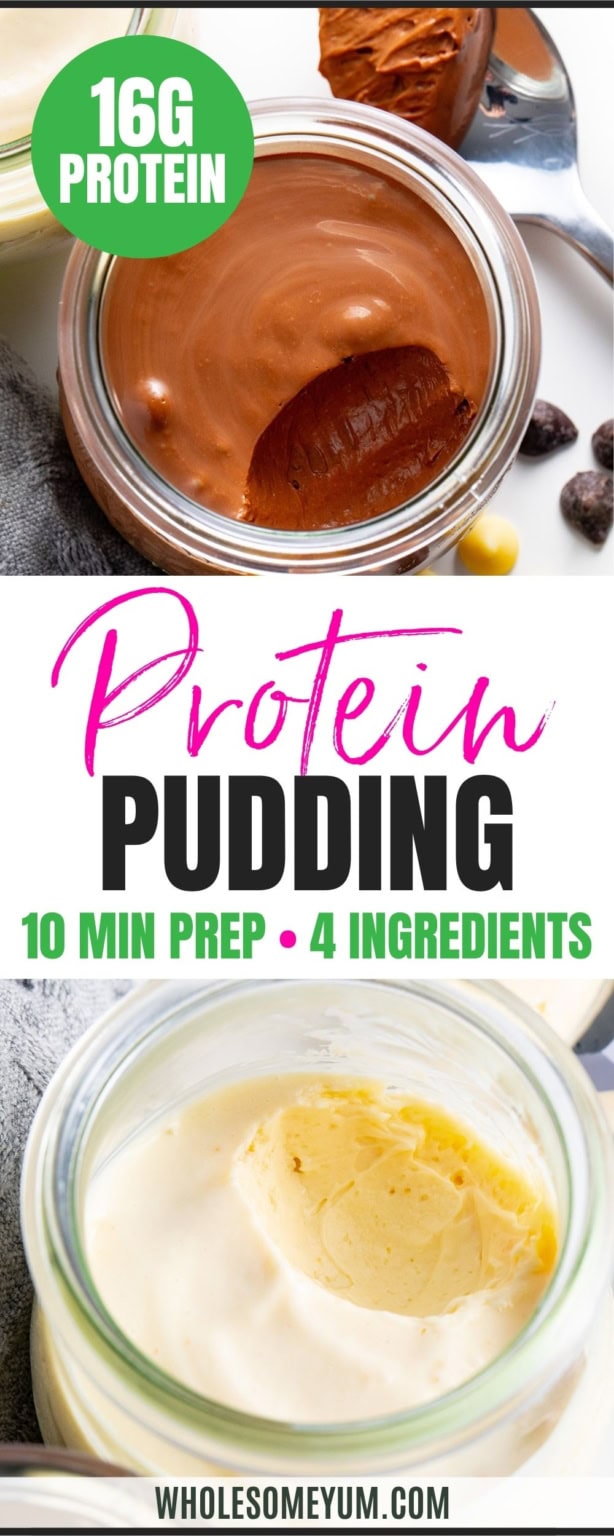 Protein Pudding (Chocolate or Vanilla) - Wholesome Yum