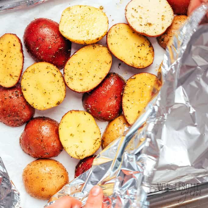 Grilled Potatoes (Crispy, Fluffy, No Boil) - Wholesome Yum